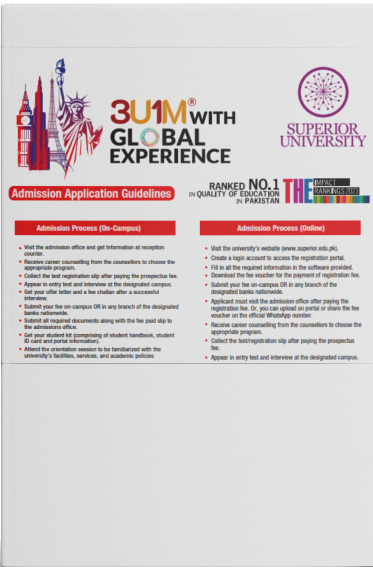 Entry Requirements For Postgraduates - Superior University